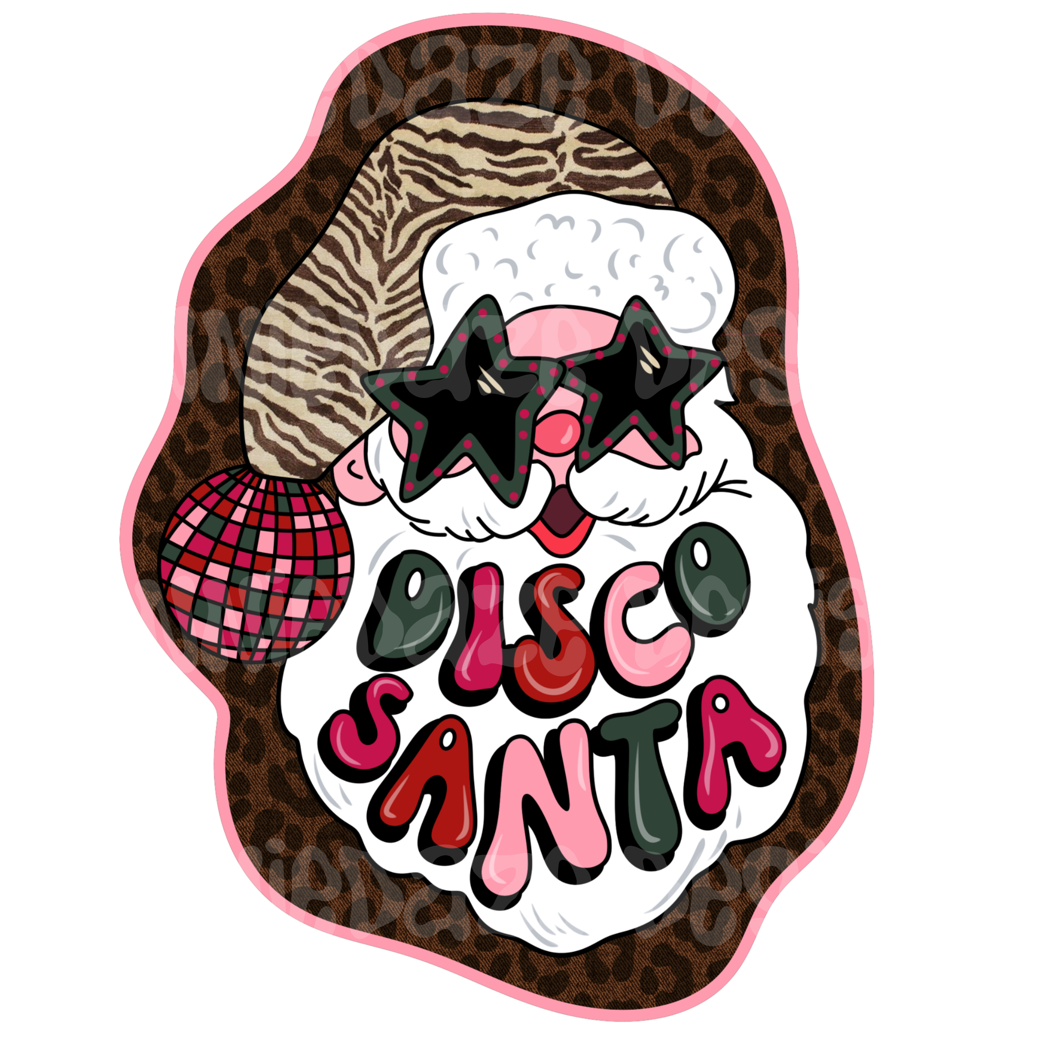 Disco Santa png – Sunnie Daze Designs